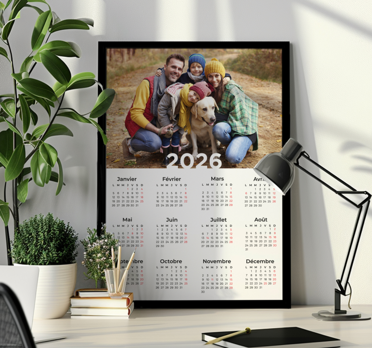 Poster personnalisable calendrier 2025